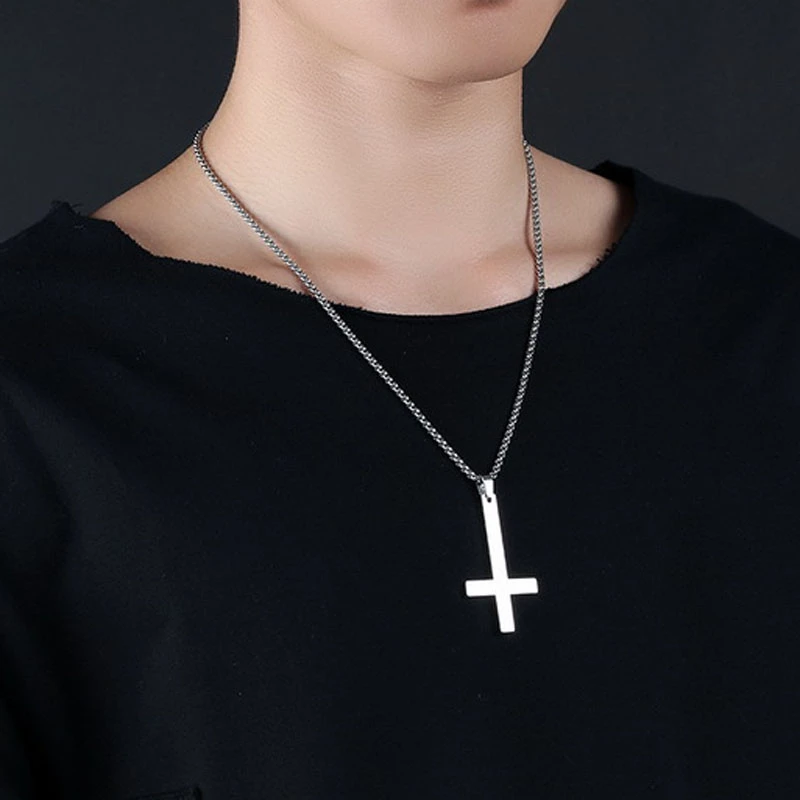 Satanic Cross Necklace