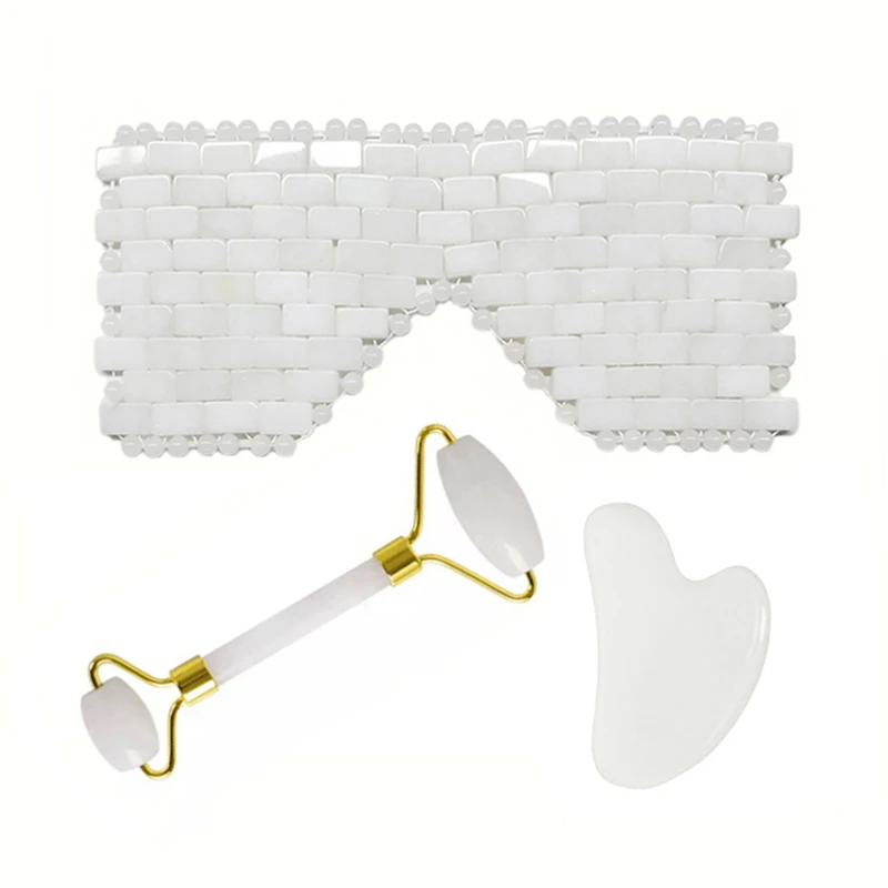 Natural-White-Crystal-Sleep-Mask-Jade-Cooling-Eye-Mask-Facial-Massager ...