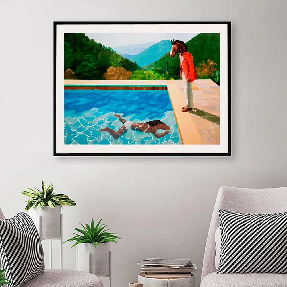 David Hockney Man In Pool