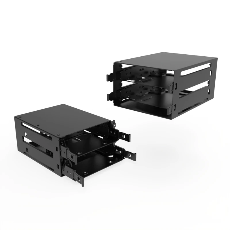 2-bay-3-5-inch-hard-disk-extraction-box-hard-disk-cage-shock-absorbing ...