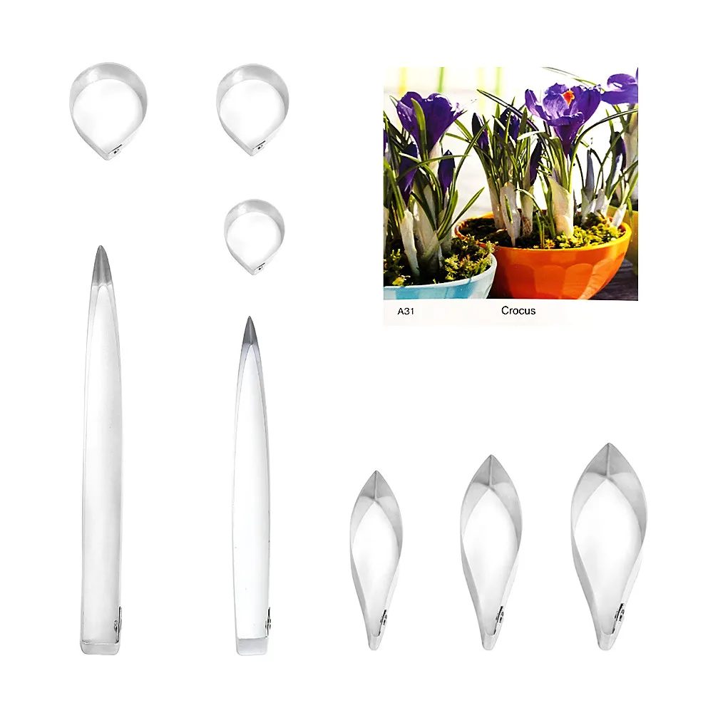 Crocus-fondant-sugar-flower-cutters-baking-cake-decorations-Polymer ...