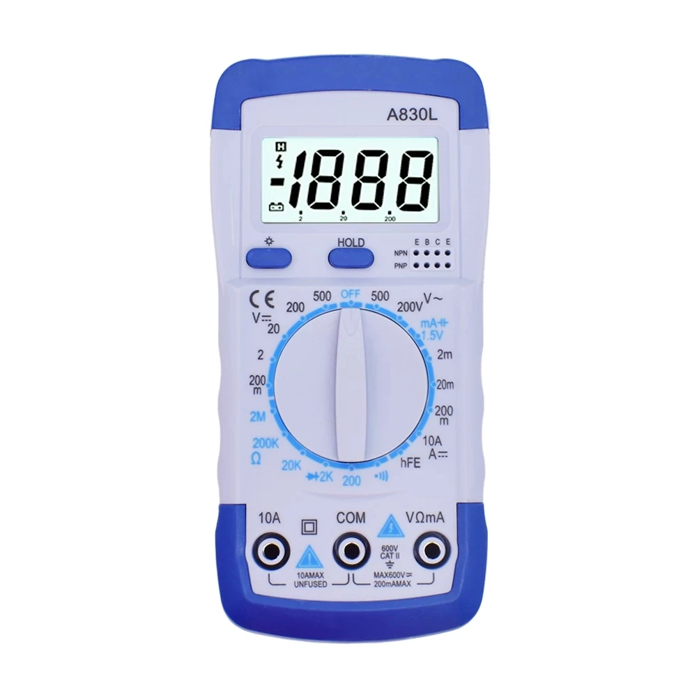 Multímetro Digital Lcd A830l Dc Tensão Ac Diodo Frequência Multifunções ...