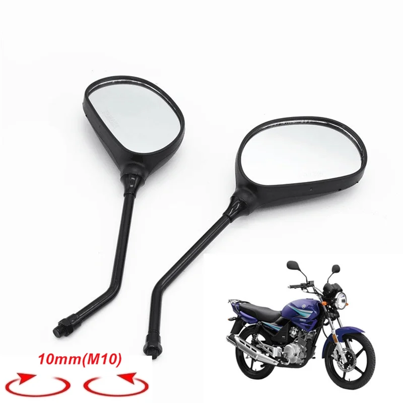 2PCS-10MM-Motorcycle-Rearview-Rear-View-Side-Mirror-for-YAMAHA-125CC ...