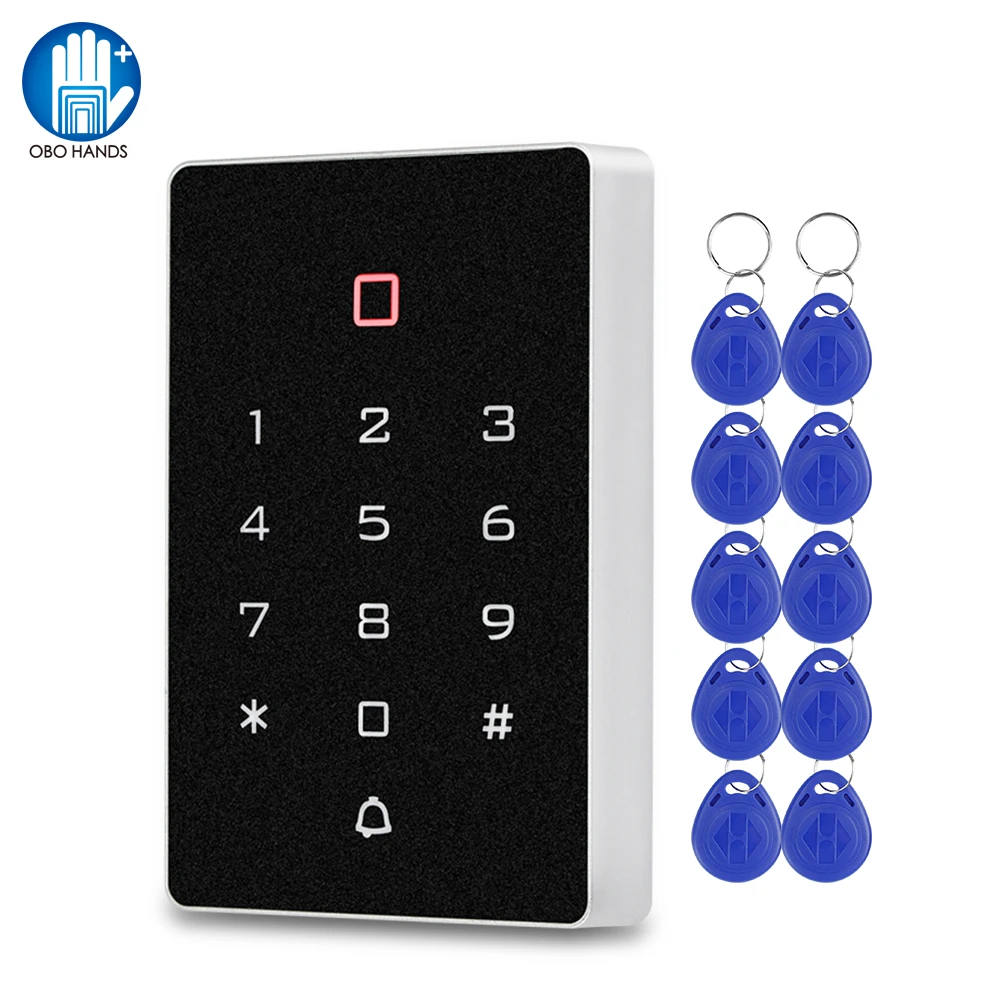 125KHz RFID Keyboard Access Control Keypad Card Reader Door Opener ...