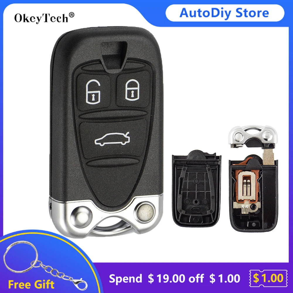 OkeyTech-New-Remote-Control-Car-Key-Shell-For-Alfa-Romeo-159-156 ...