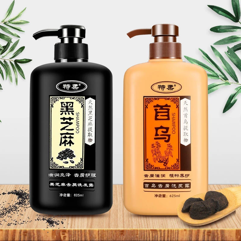 625ML Natural Chinese Medicine Extract Anti Dandruff Shampoo Cleaning ...