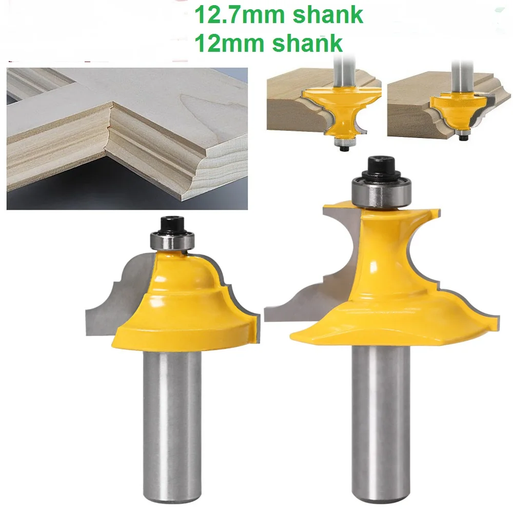 2pc 12/12.7 Shank Architectural Cemented Carbide Molding Router Bit ...