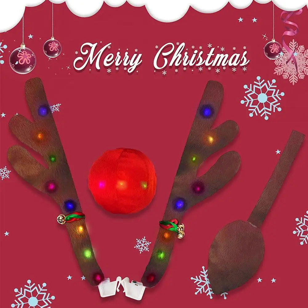 Pas d'option légère4 - Ensemble de Costume de corne de nez de renne ...