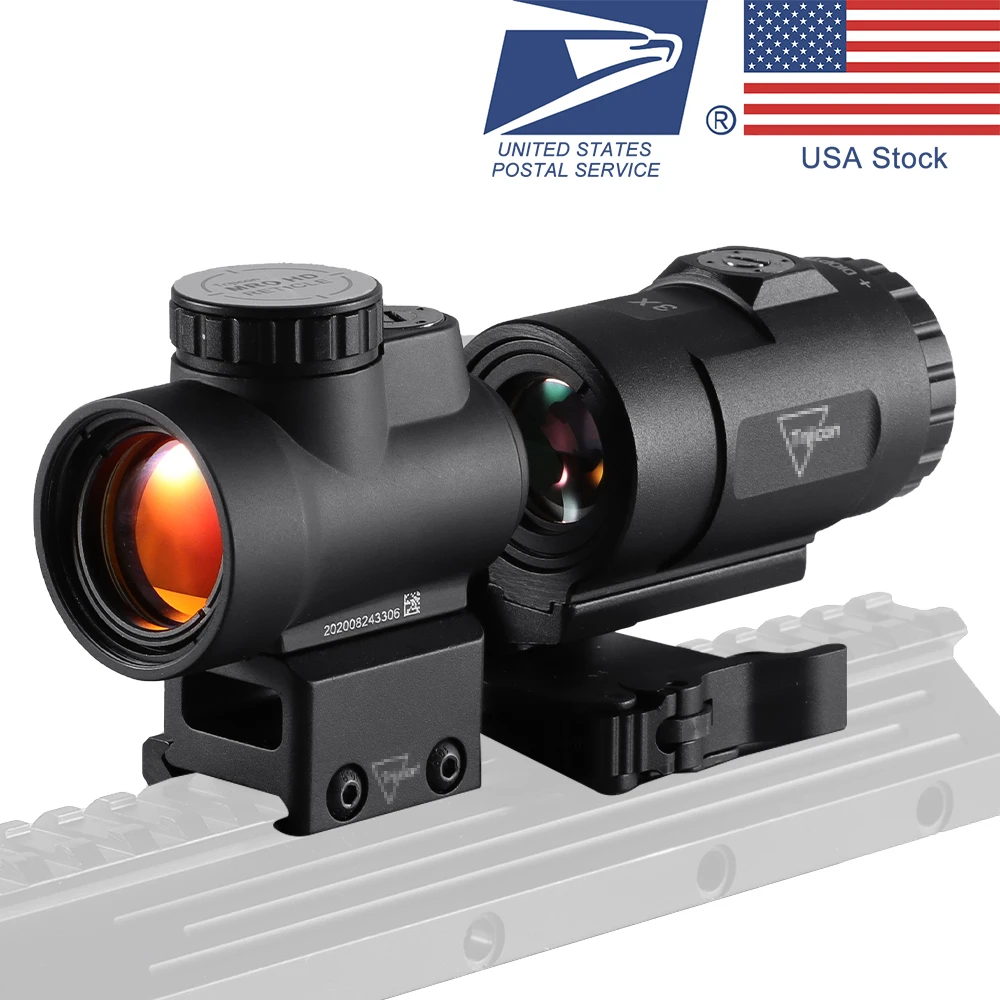 Trijicon MRO Mount Magnifier 3x Tactical HD Red Dot 1x25 Red Dot Sithg ...