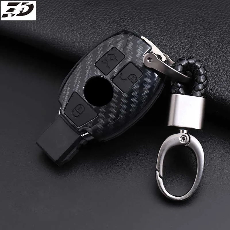 Pvc Carbon Fiber Silicone Key Case Cover For Mercedes Benz A180 A200 ...