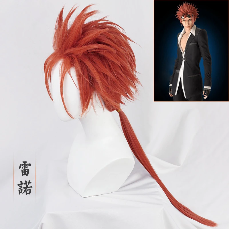 Final-Fantasy-VII-Reno-Wigs-50cm-Orange-Half-Long-Styled-Cosplay ...