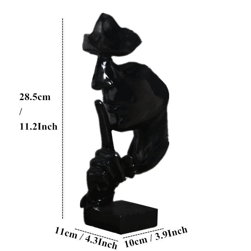 Abstract Figurine Nordic Silence Statue - Decor Shop Direct