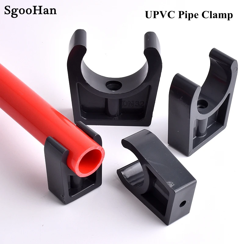Inner-Dia-20-63mm-Dark-Grey-UPVC-Pipe-Clamps-Water-Pipe-Support-UPVC ...