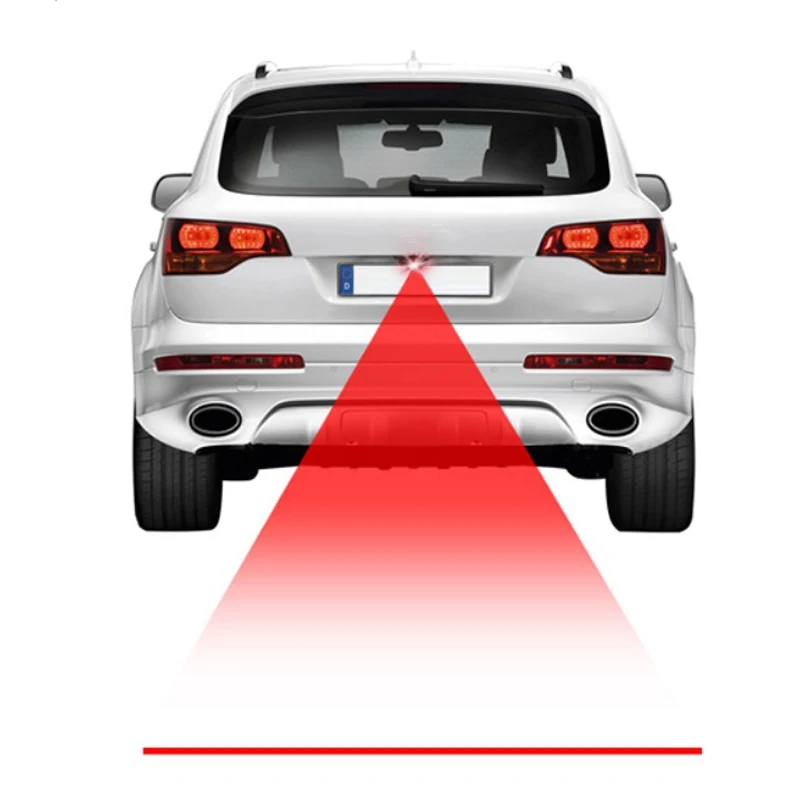 Generic Car Tail Red Color Led Projector Light Embient Warning 12v 24v ...