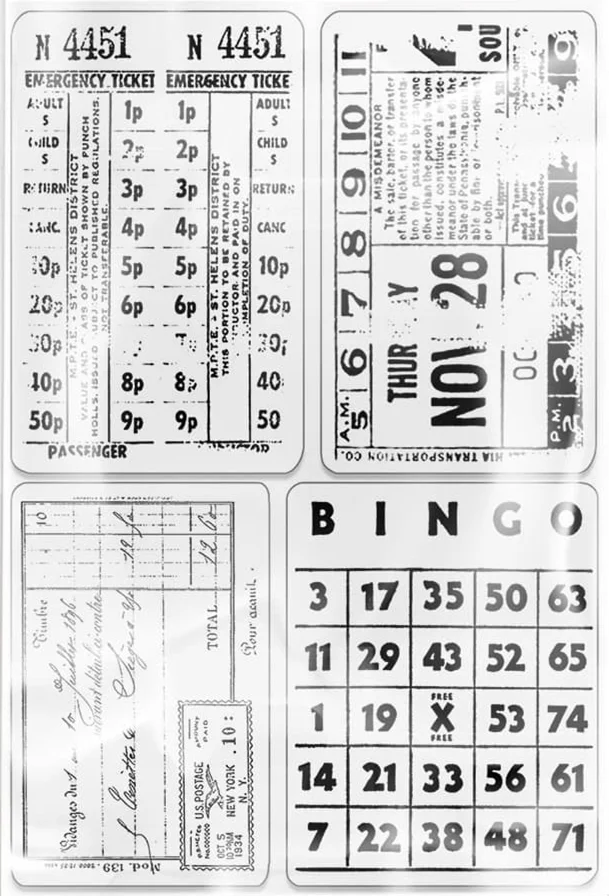 Ticket-stamp-Clear-Stamps-for-Scrapbooking-Transparent-Silicone-Rubber ...