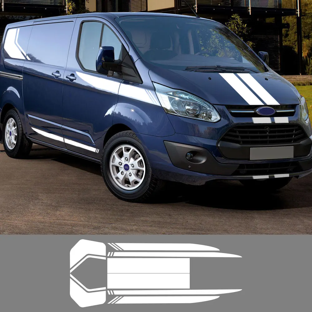 Ford Transit Custom Vinyl Bonnet Decal Stripe Electronics & Accessories ...