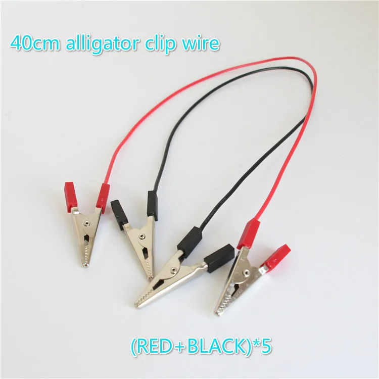 5pairs-40cm-Alligator-Clip-Wire-Circuit-Cable-Teaching-Instrument ...