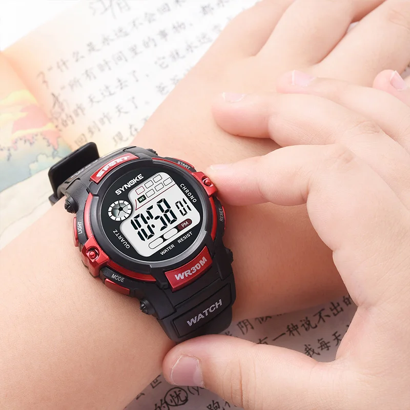 SYNOKE Kids Watches Waterproof Fashion Children Kid Boy Digital LED ...