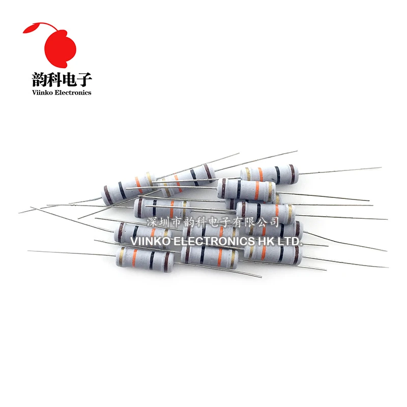 20pcs 2w Metal Oxide Film Resistor 5% 1r ~ 10m 100r 220r 330r 1k 2.2k 3 ...