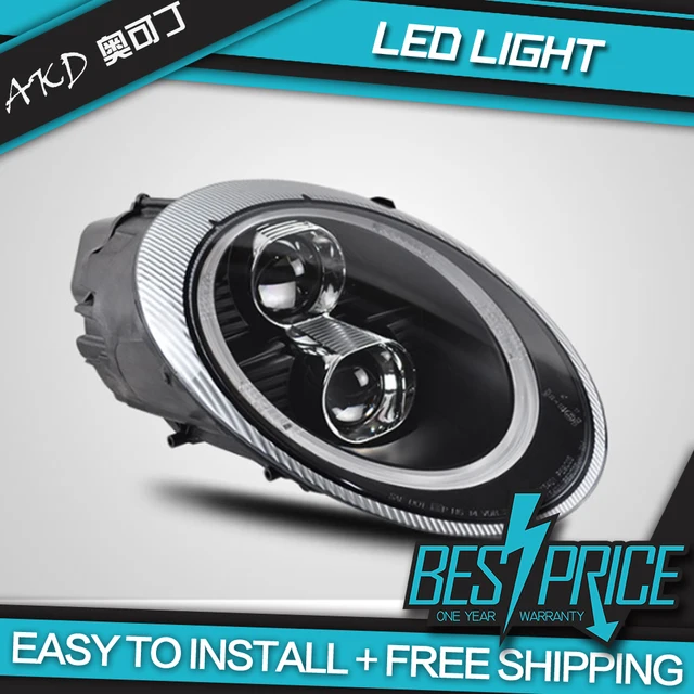 AKD Car Styling for Porsche 997 Headlights 2005-2008 911 LED Headlight ...