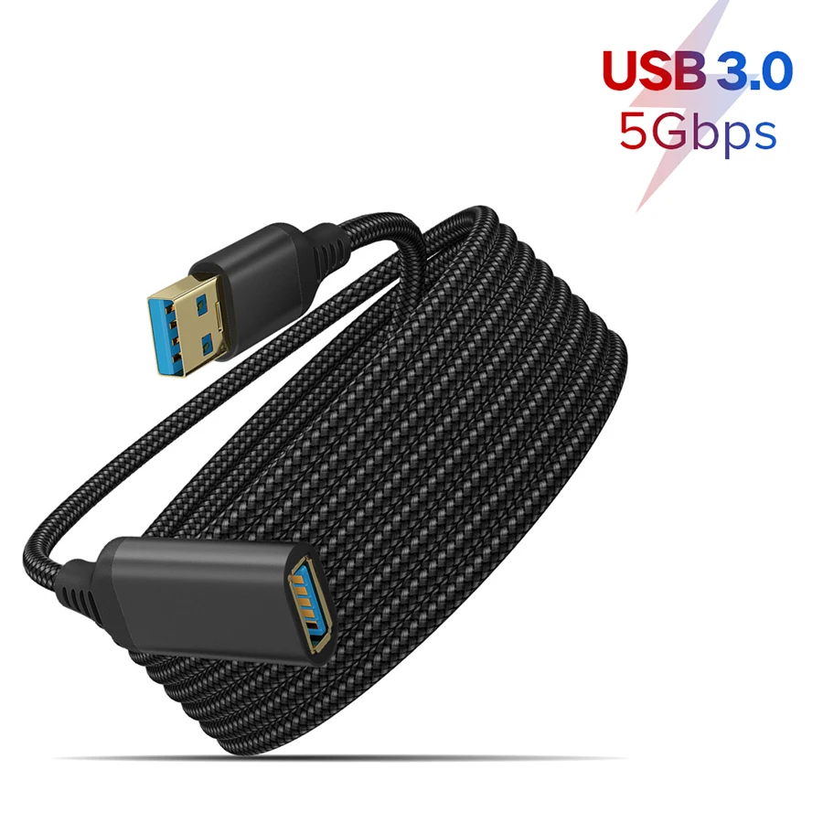 USB-Extension-Cable-USB-3-0-Braided-Cable-Extender-for-PC-Laptop-Smart ...