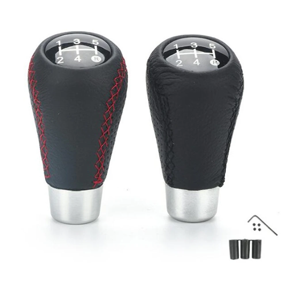 Universal-5-Speed-5R-Car-Manual-Leather-Shifter-Cover-Stitch-Gear-Shift ...