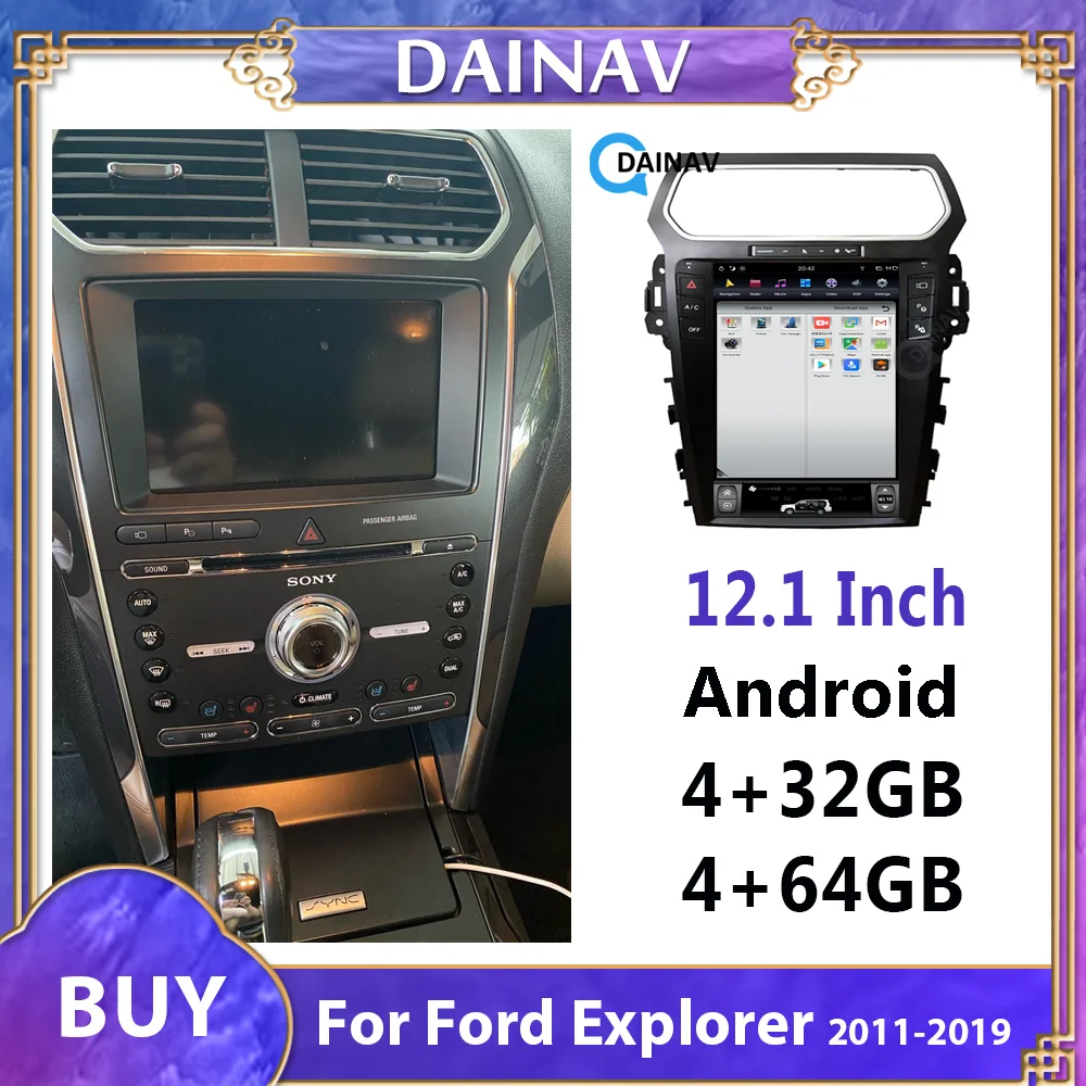 Car Radio Multimedia Dvd Player Gps Navigation For-ford Explorer 2017 ...