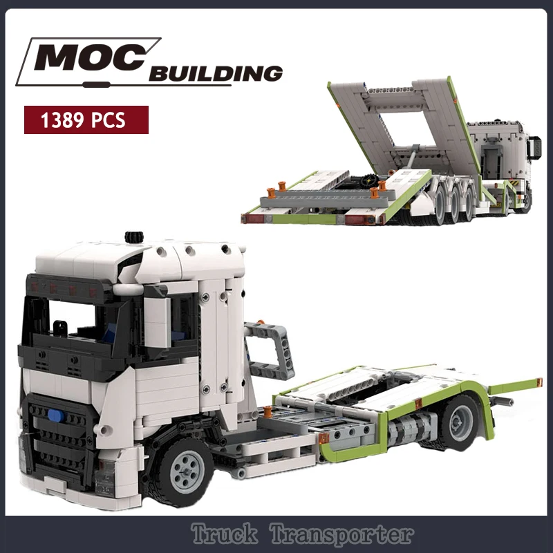 Moc-Bricks-cami-n-transportador-remolque-alargado-tecnolog-a-de-bloques ...