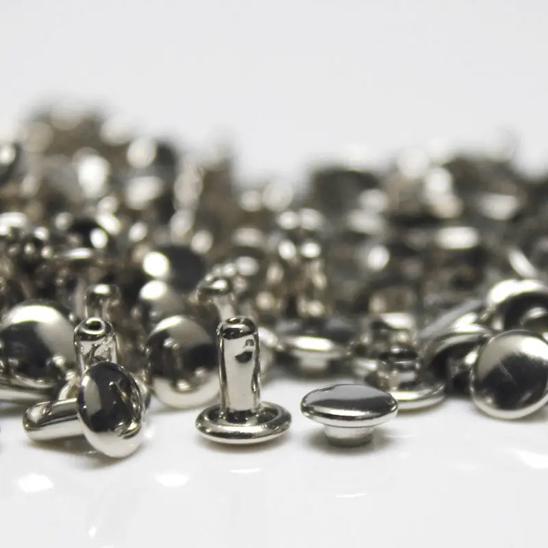 Rivets,Double capuchon métallique Rivets 100 ensembles de 6mm 8mm ...