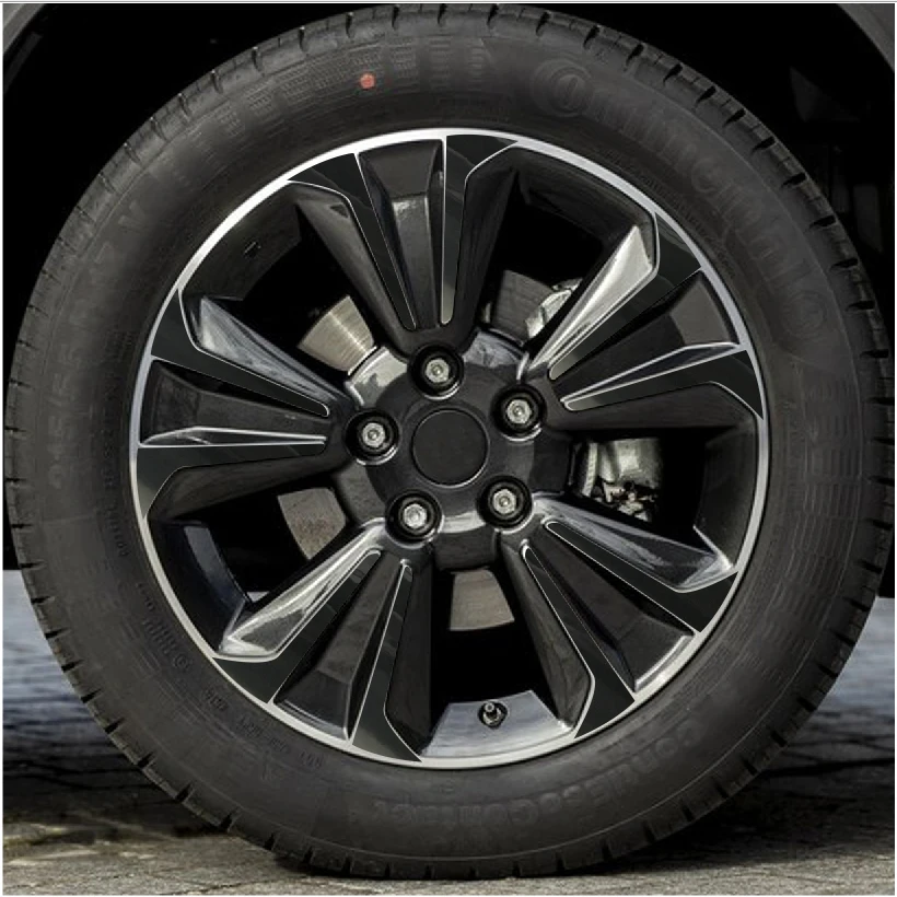 MATTE/ GLOSSY Black Wheel Stickers DIY Pre-cut Protective Film For ...