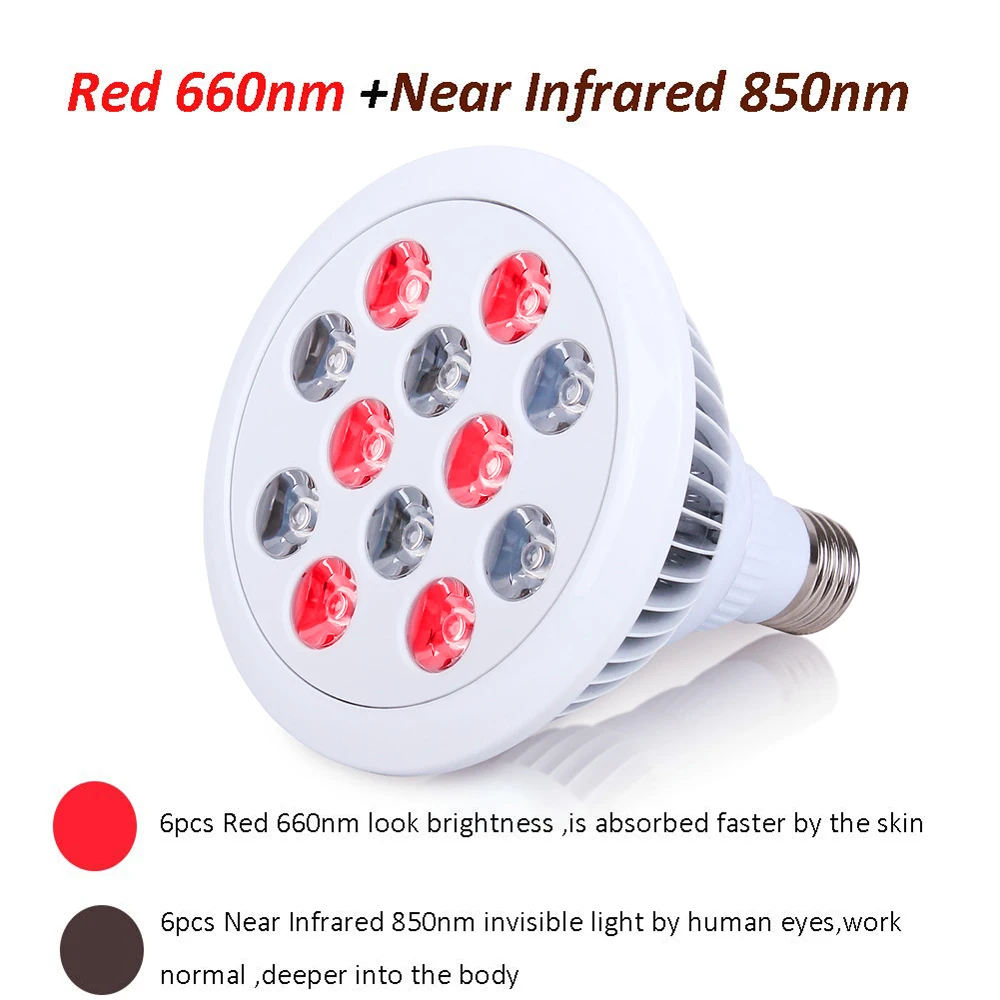 Red Light Infrared Therapy Bulbs 660nm and 880nm LED Lights for SPA ...