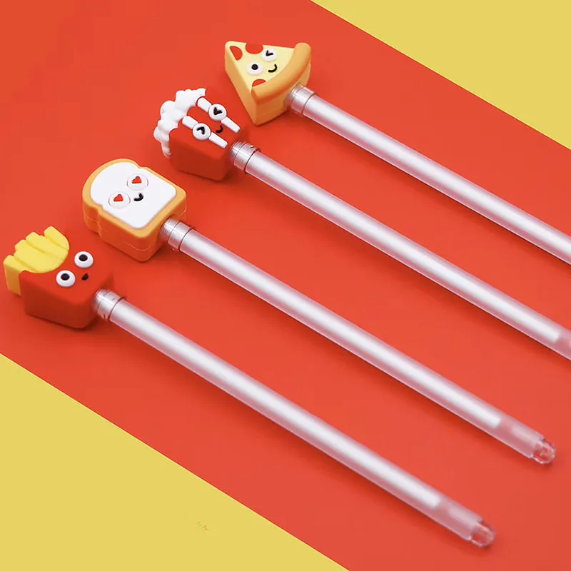 Fast Food Pen Cute French Fries Bread Popcorn Pizza Gel Pen School ...