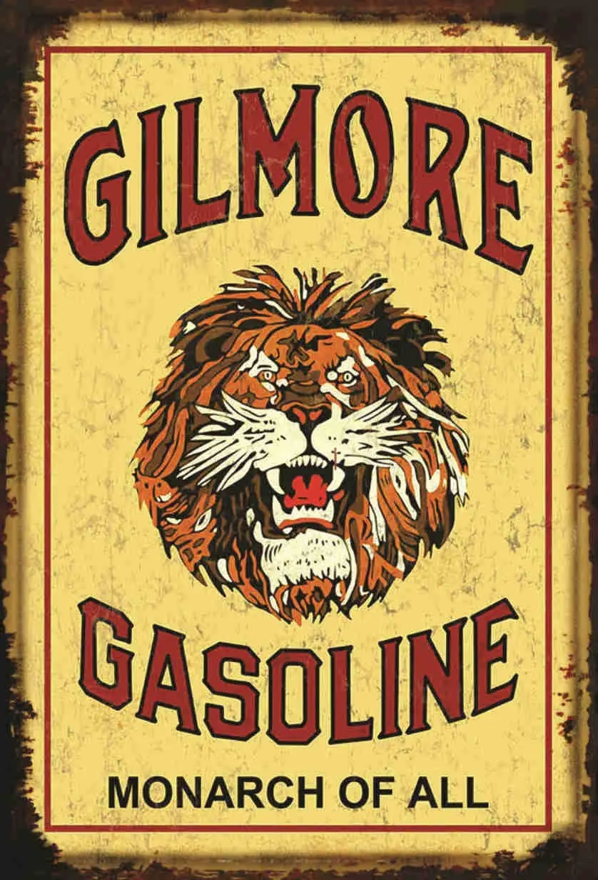 PEI-s-Gilmore-Gasoline-Classic-Lion-Head-Retro-Vintage-Tin-Sign-Wall ...