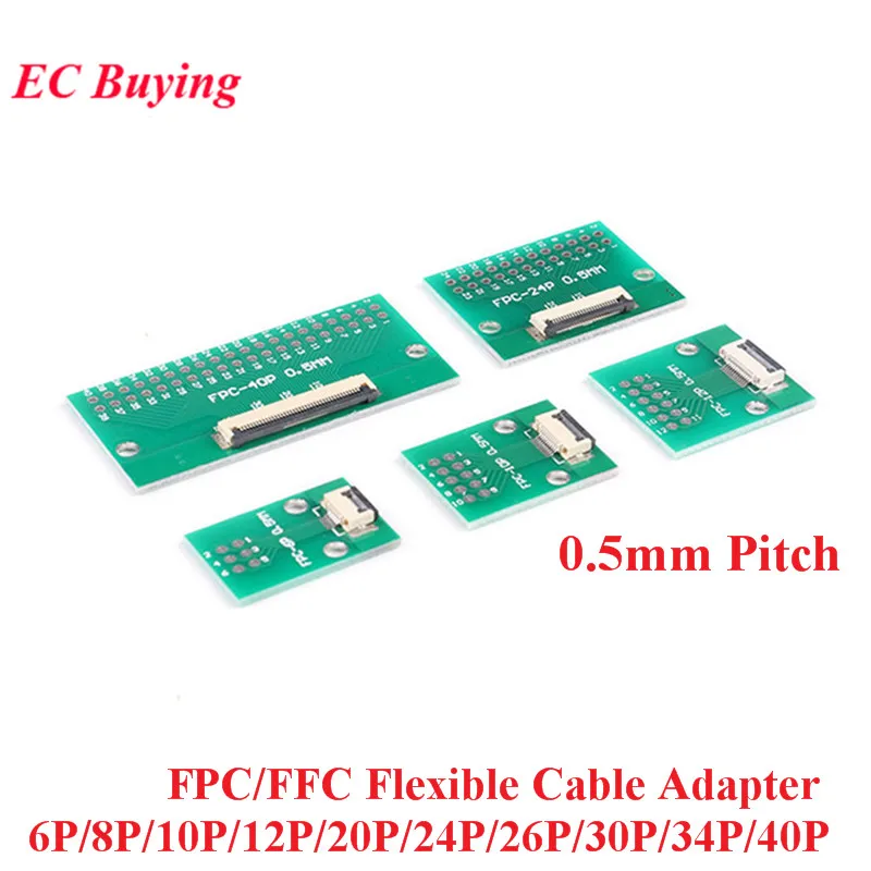 FPC-FFC-Flexible-Cable-Adapter-Board-0-5mm-Pitch-6P-8P-10P-12P-20P-24P ...