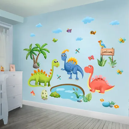 Cute Animal Contact Paper Wall Art Kids and Nursery Room Wall Removable ...