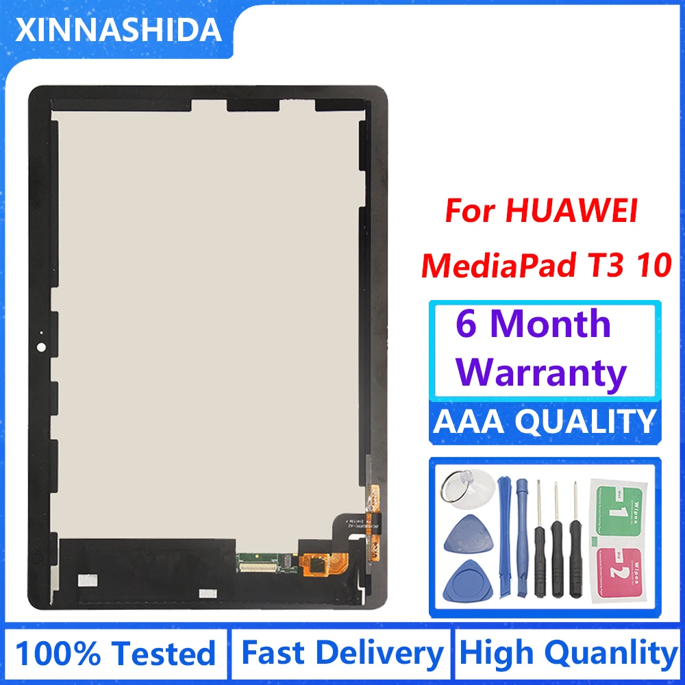 100% prueba de LCD para Huawei Mediapad MediaPad T3 10 AGS L03 AGS L09 AGS W09 T3 pantalla LCD ...