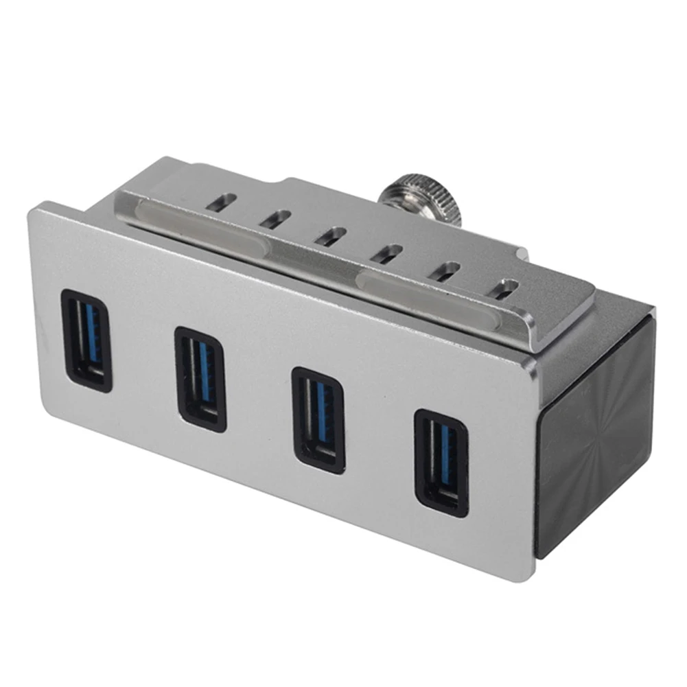 4 Ports USB 3.0 HUB Clip-Type HUB Aluminum 5Gbps High Speed USB ...