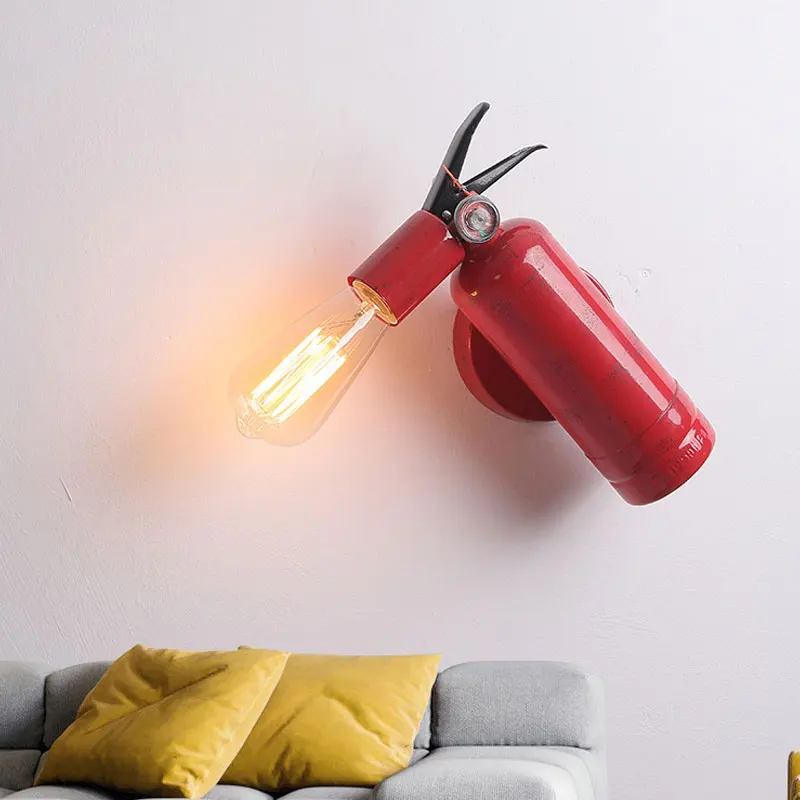 Vintage Fire Extinguisher Wall Lamp Art Deco Bar Dining Room Light ...
