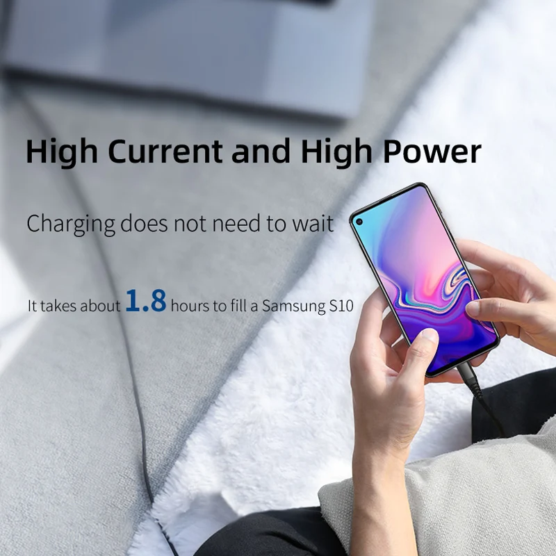 Кабель type C-USB C PD 60 Вт для быстрой зарядки USB C кабель для передачи данных для samsung ...