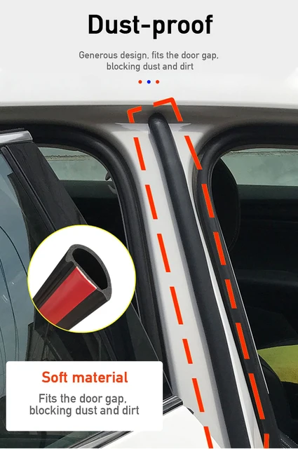 Automotive Door Gap Seal Car Rubber Sealing Strip Auto Trunk Lid Gap
