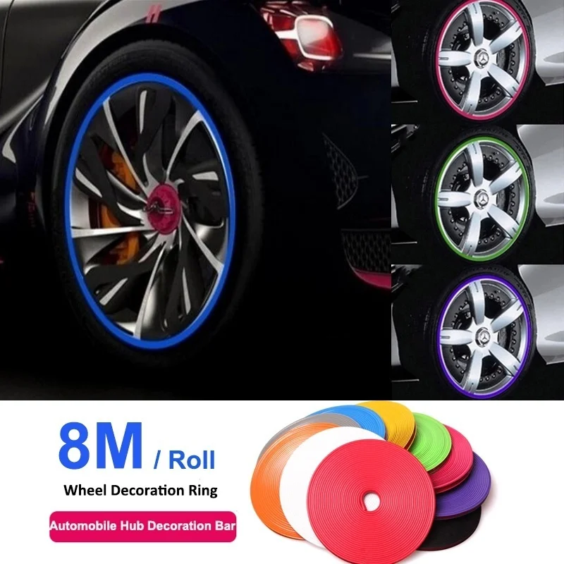 Other Parts & Accessories - 8M Car Wheel Hub Rim Edge Protector Ring ...