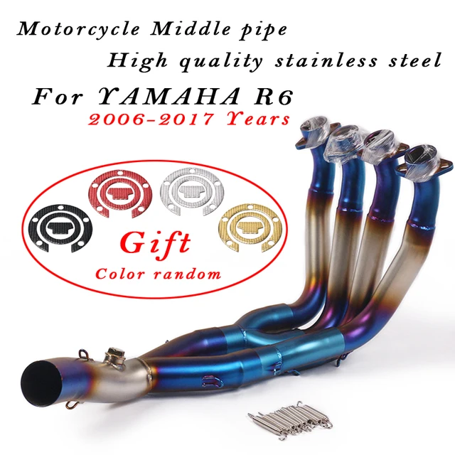 51MM Middle Pipe Full System Motorcycle Modified Muffler Pipe Front ...