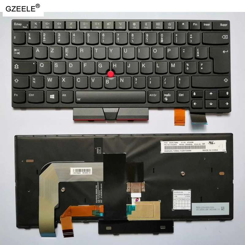 French-Azerty-Backlit-keyboard-for-Lenovo-ThinkPad-A475-T470-T480 ...