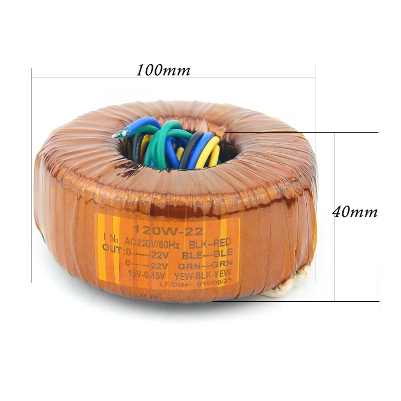 120W-Pure-Copper-Wire-Circular-Transformer-Ring-Power-Transformer-For ...