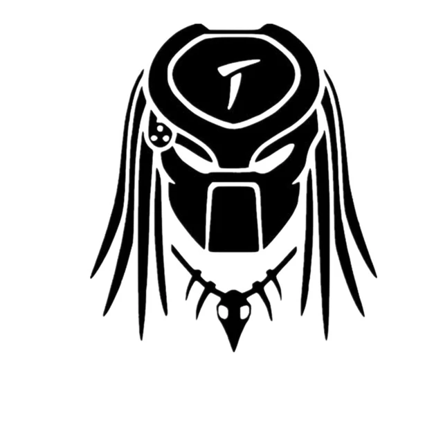 Predator Face Mask Drawing