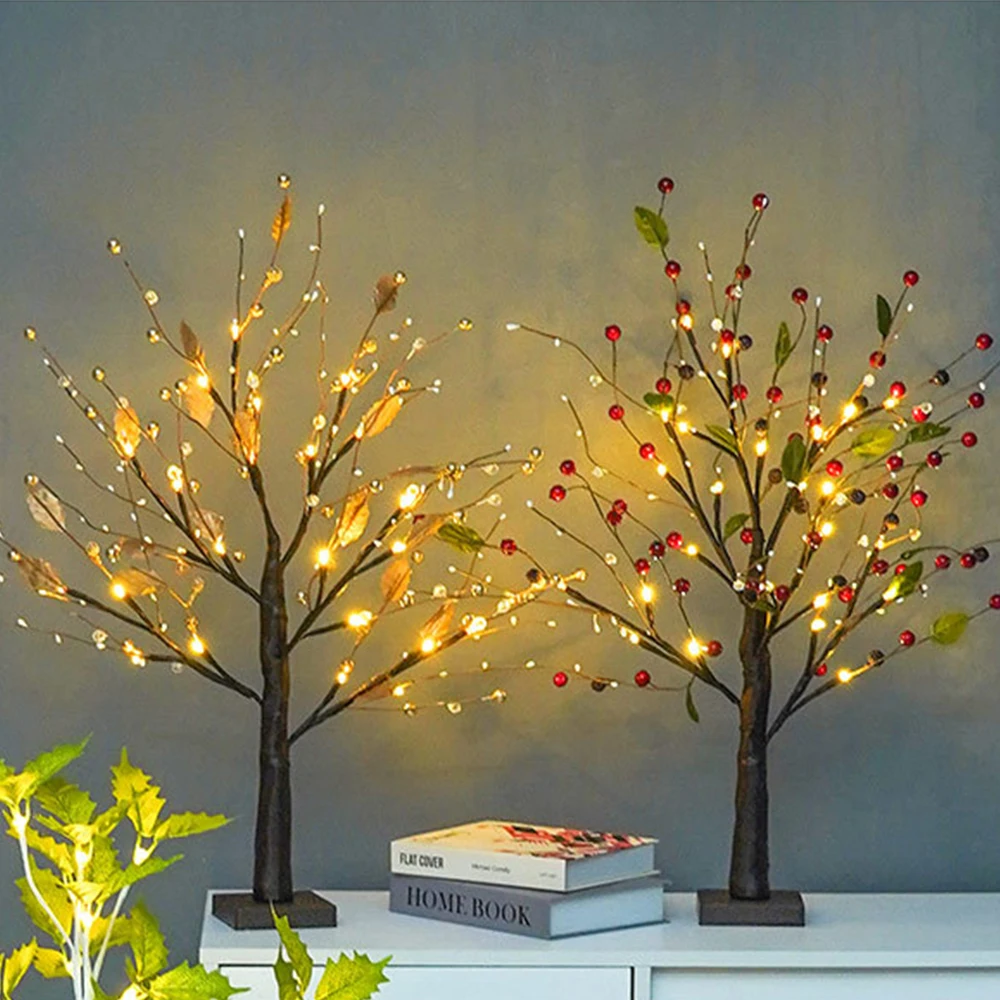 Battery-Operated-LED-Tree-Light-with-Beads-Tree-Lamp-Tabletop-Bonsai ...