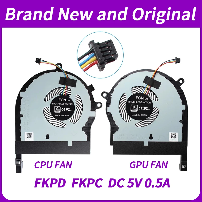 New original cpu gpu cooling Fan for Asus ROG TUF Gaming FX504 FX80 ...