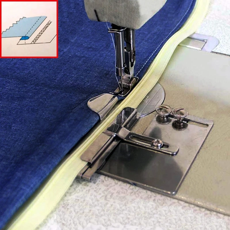 Industrial-Sewing-Machine-Crimping-Presser-Foot-Lap-Seam-Folder-Folder ...