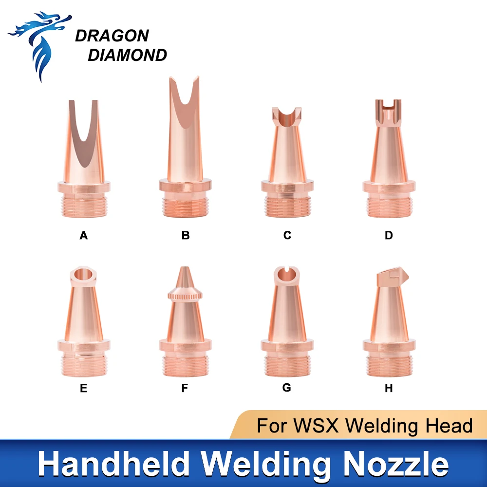 DRAGON DIAMOND Laser Welding Nozzle Hand Held Nozzle Type A H Thread ...