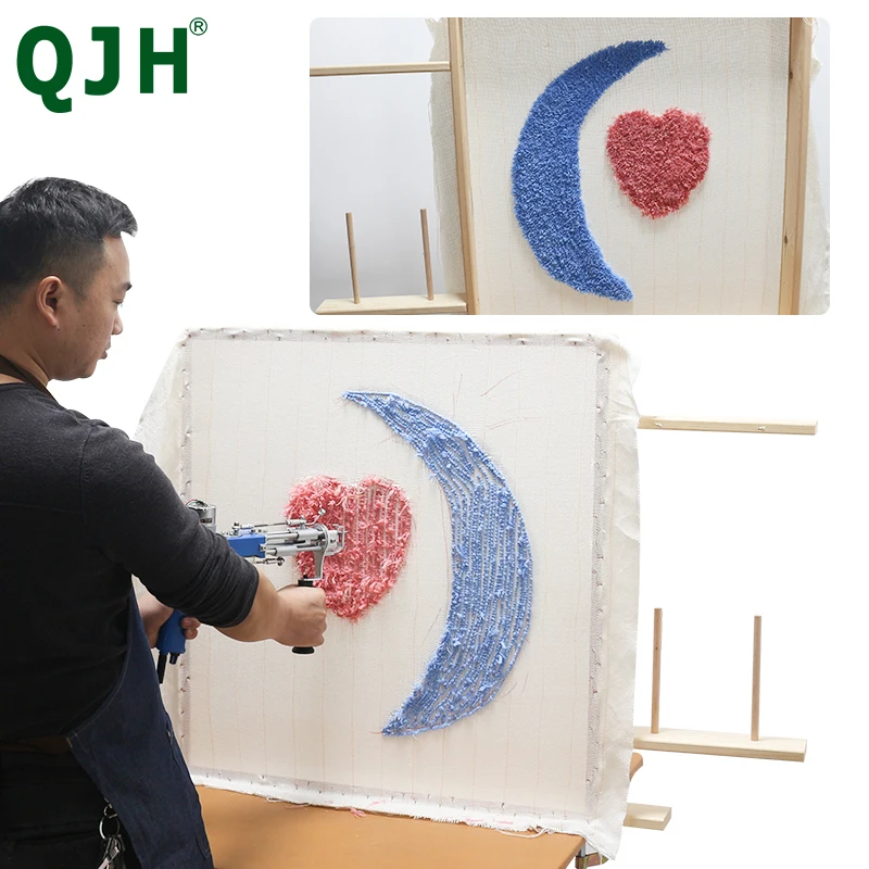 Qjh Wood Tufted Carpet Making Frame For Tufting Gun, Carpet Making ...